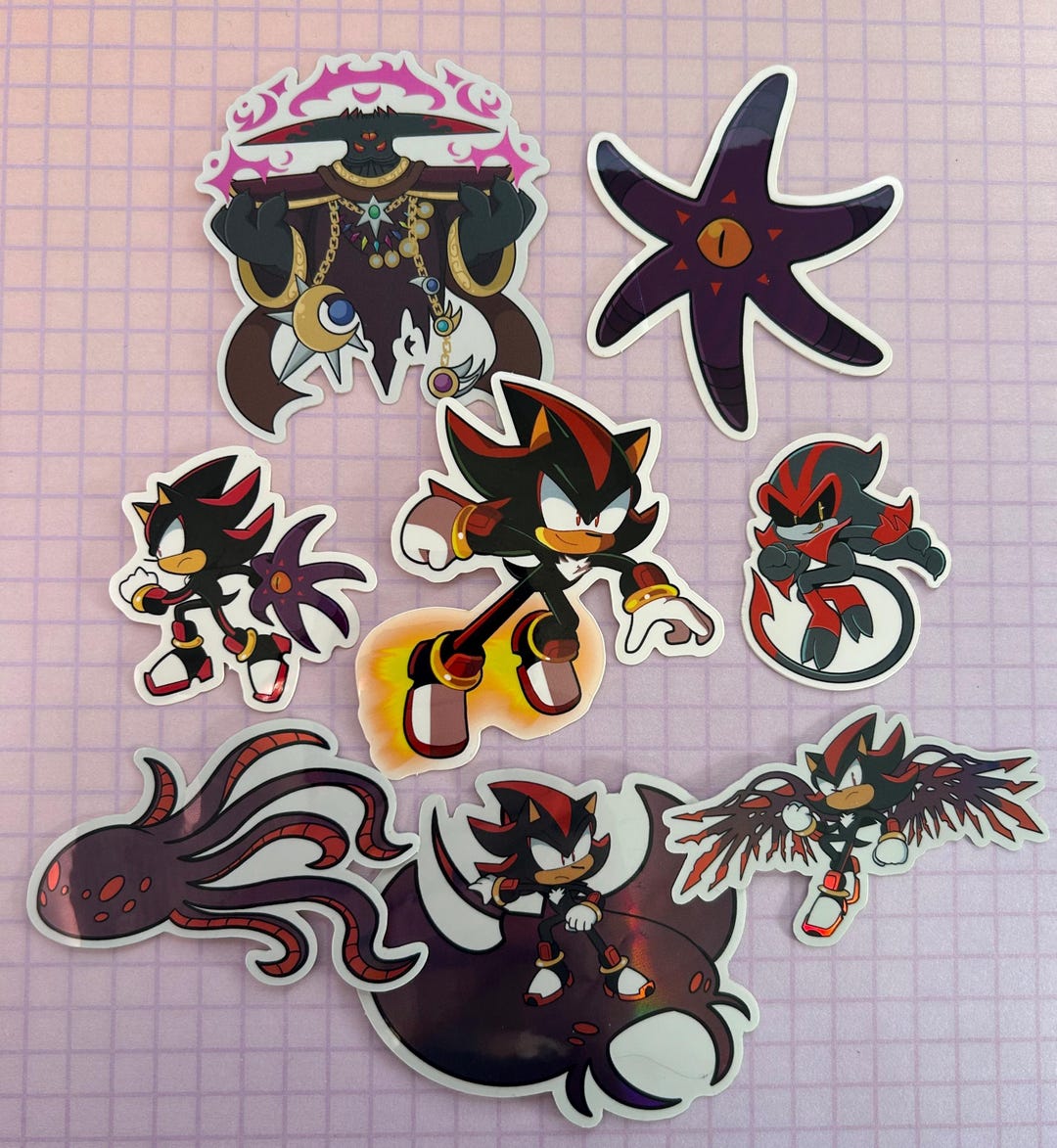 Shadow the Hedgehog Stickers - Etsy
