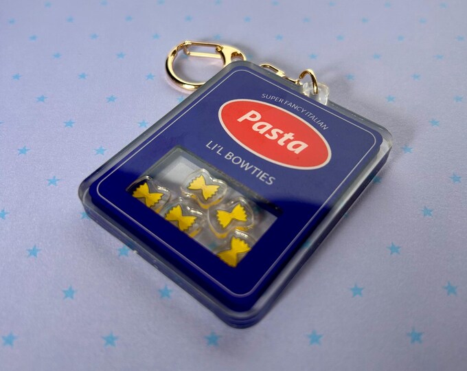 Bowtie Pasta Shaker Keychain - Etsy