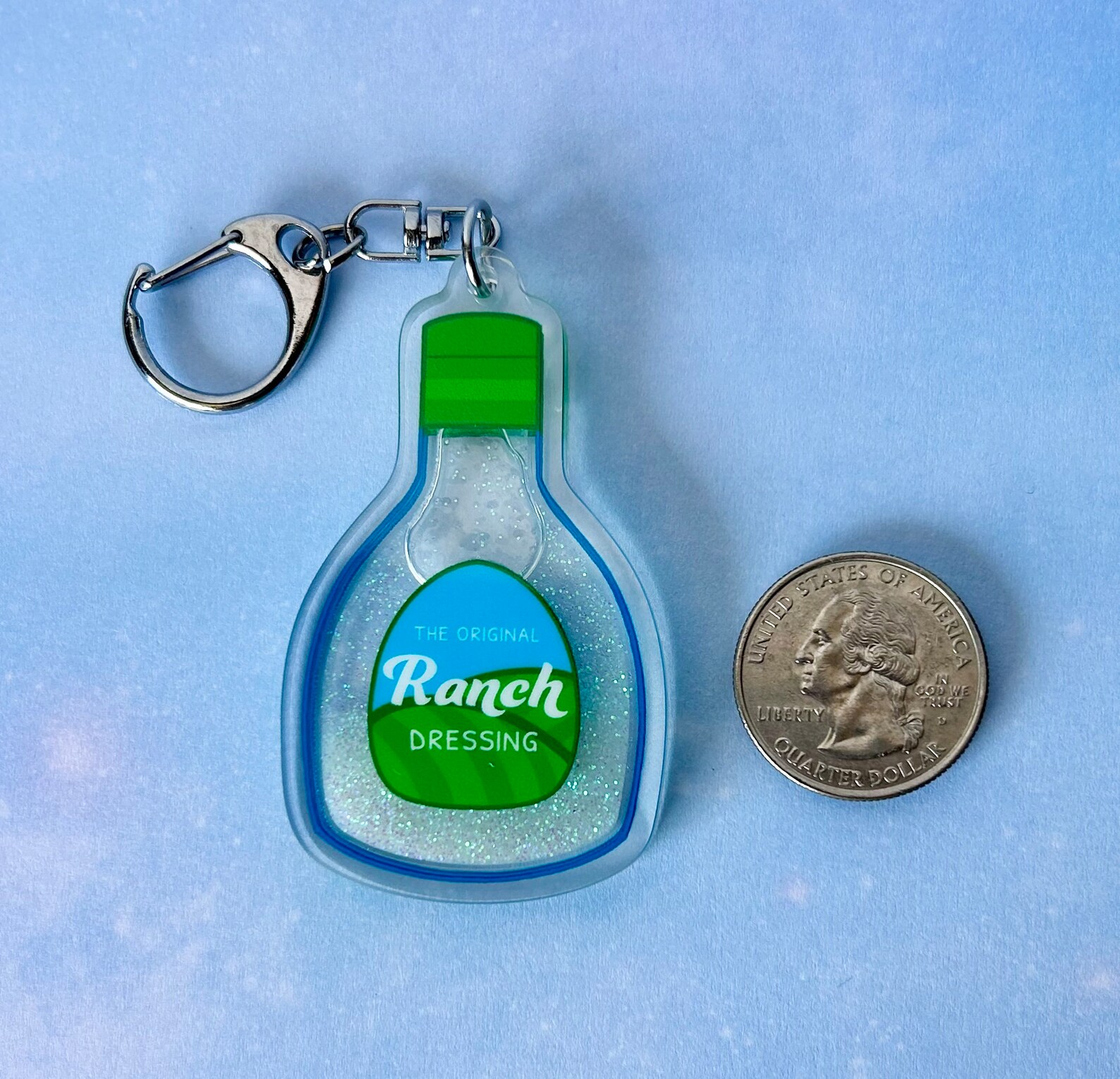 Ranch Bottle Keychain - Etsy