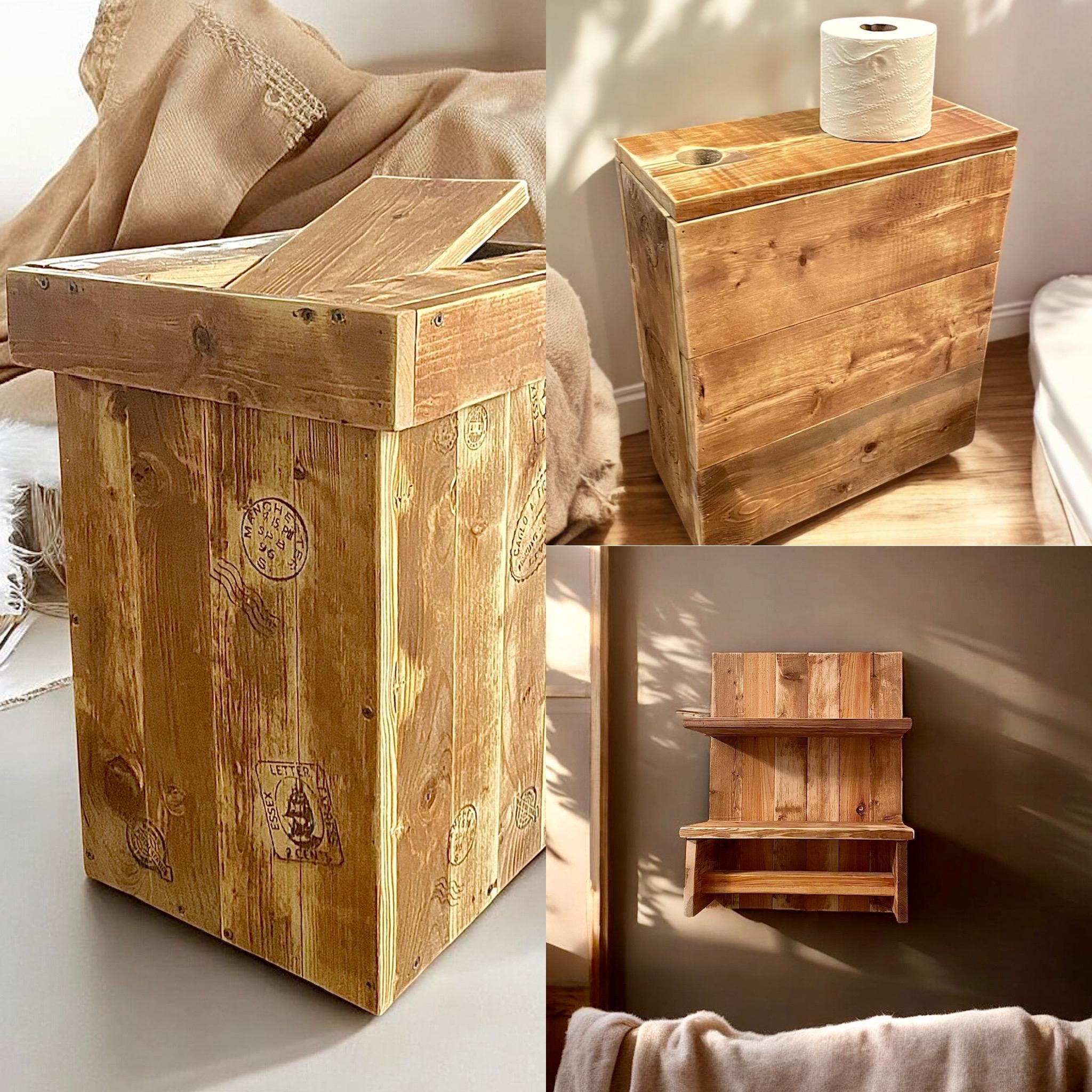 Rustic Primitive Trash Bin / Garbage Bin /storage Box. - Etsy