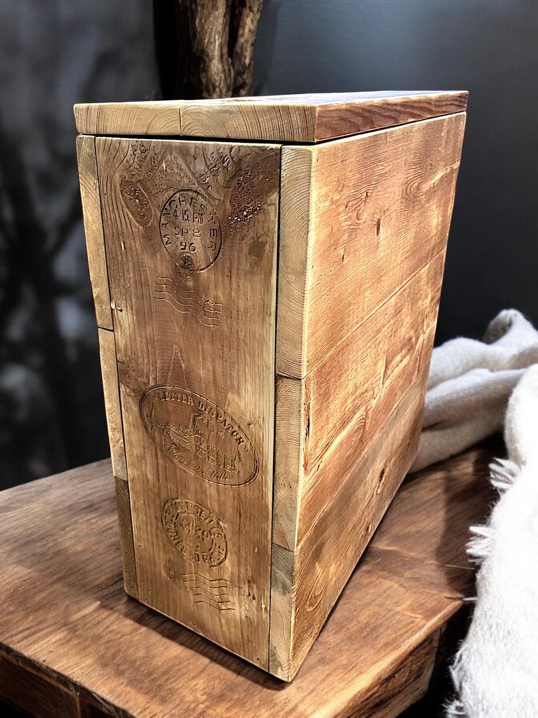 Rustic Storage Box - Etsy