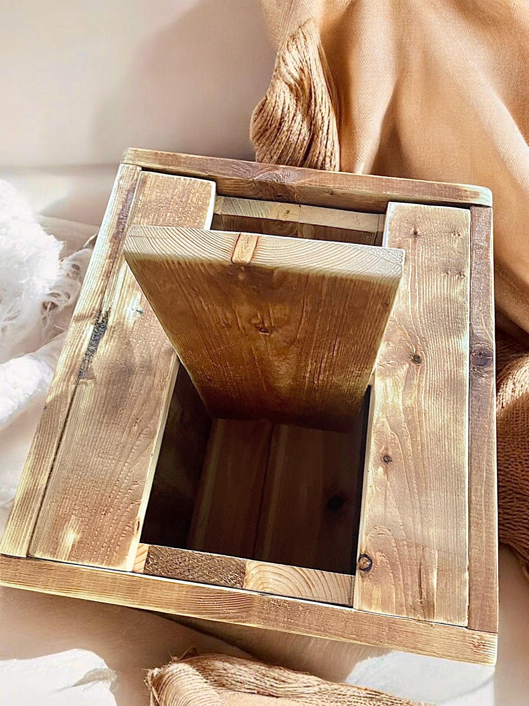 Rustic Primitive Trash Bin / Garbage Bin /storage Box. - Etsy