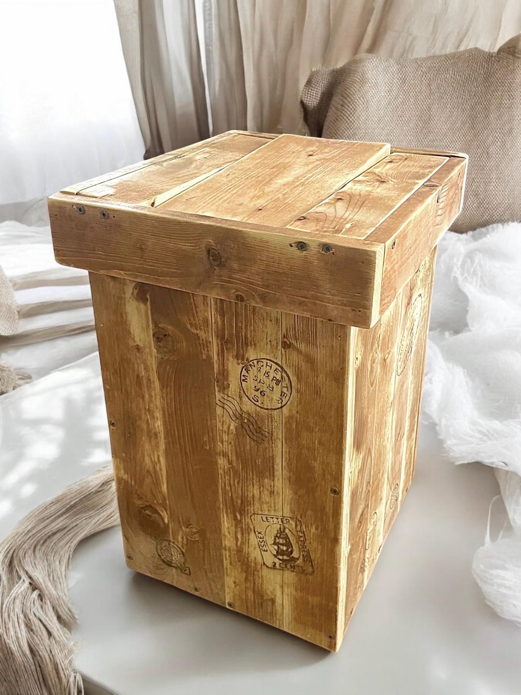 Rustic Primitive Trash Bin / Garbage Bin /storage Box. - Etsy