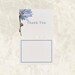 Blue Daisy Thank You Card - Instant Download - Etsy