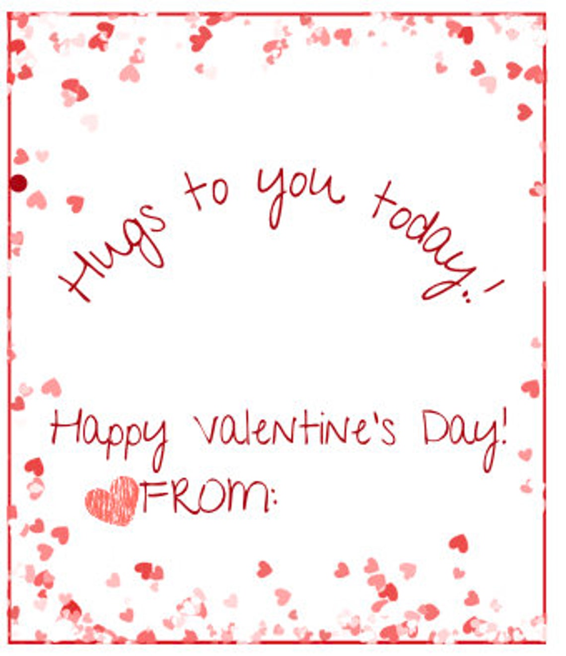 Printable Valentine's Day Cards, Classroom Valentine's Day Cards for ...