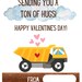 Printable Truck Valentine's Day Cards, Classroom Valentine's Day Cards ...