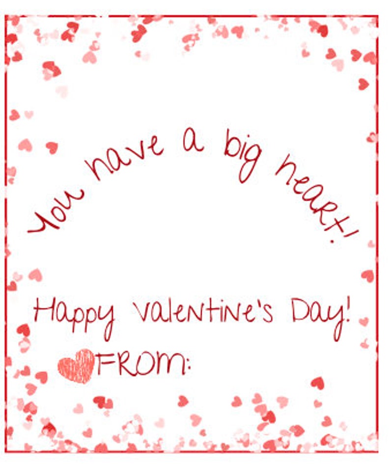 Printable Valentine's Day Cards, Classroom Valentine's Day Cards for ...