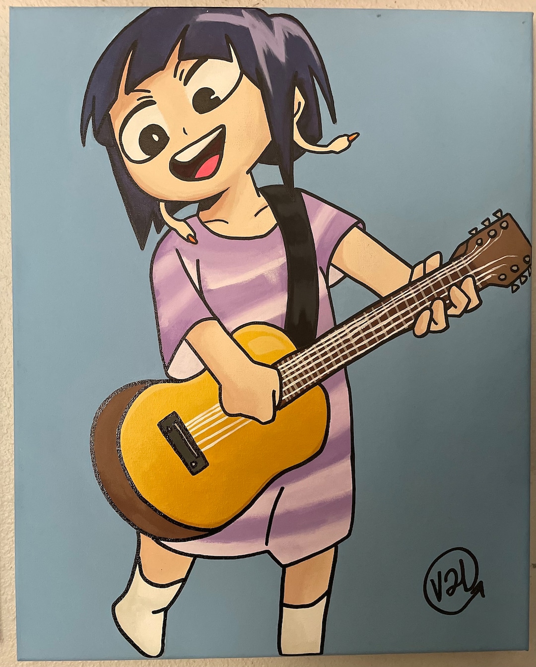 Baby Kyoka Jiro Playing Guitar - Etsy