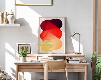 Color Fade Art Print No. 10, Modern Art Prints, Gradient Art, Rainbow ...