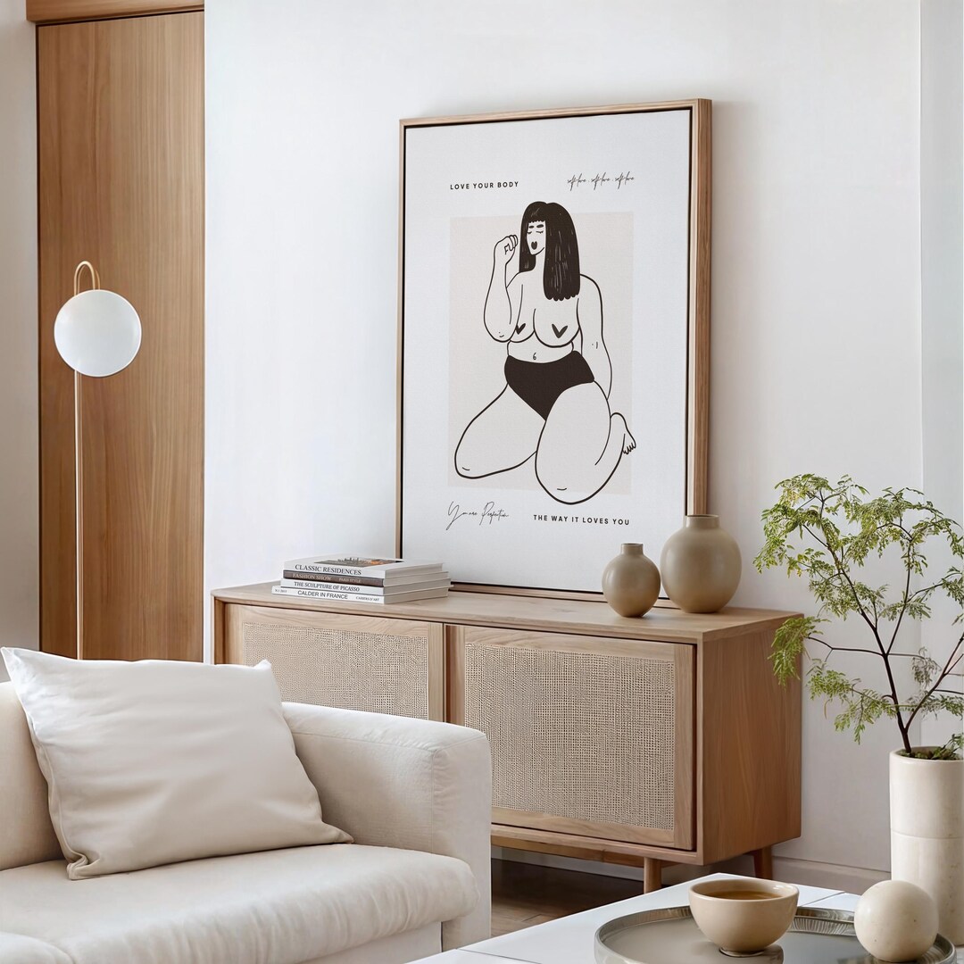 Body Positivity Print, Love Your Body Positive Print, Diversity Women ...