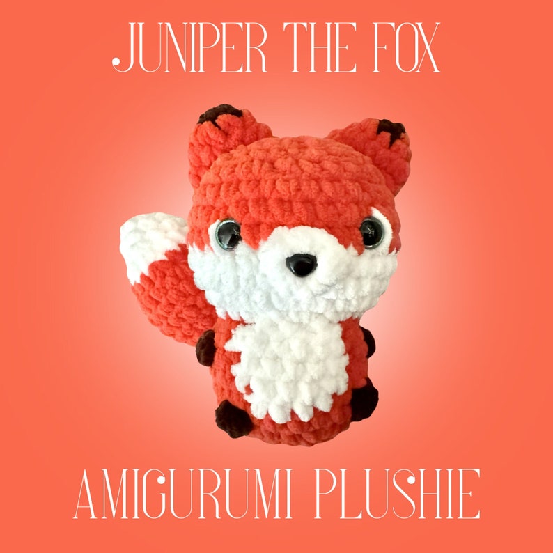 Juniper the Fox Amigurumi Plushie - Etsy