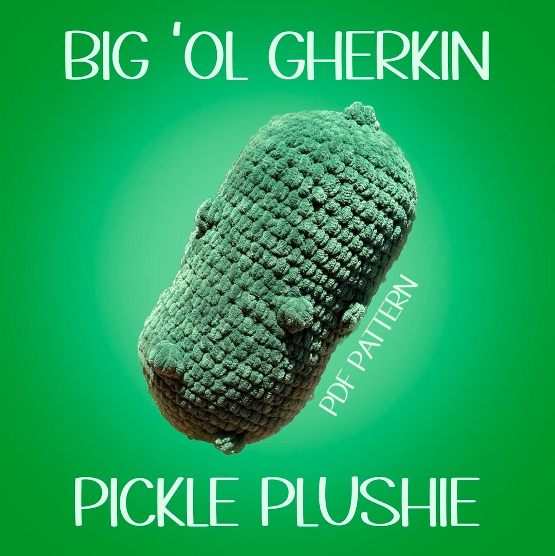 Big ‘ol Gherkin Pickle Amigurumi Plush Pattern - Etsy