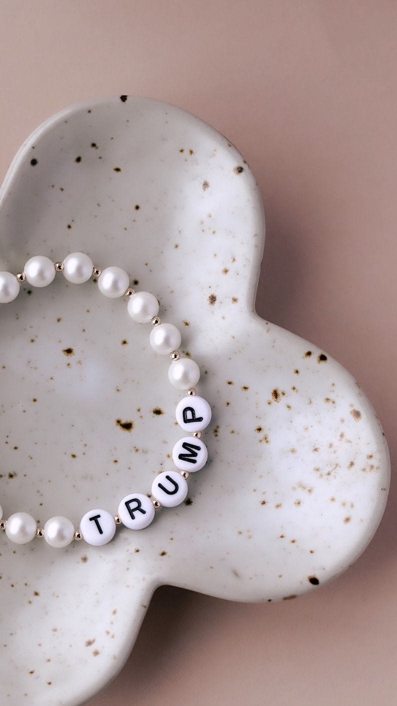 Trump Bracelet | Make America Great Again | Gold Filled Jewelry ...