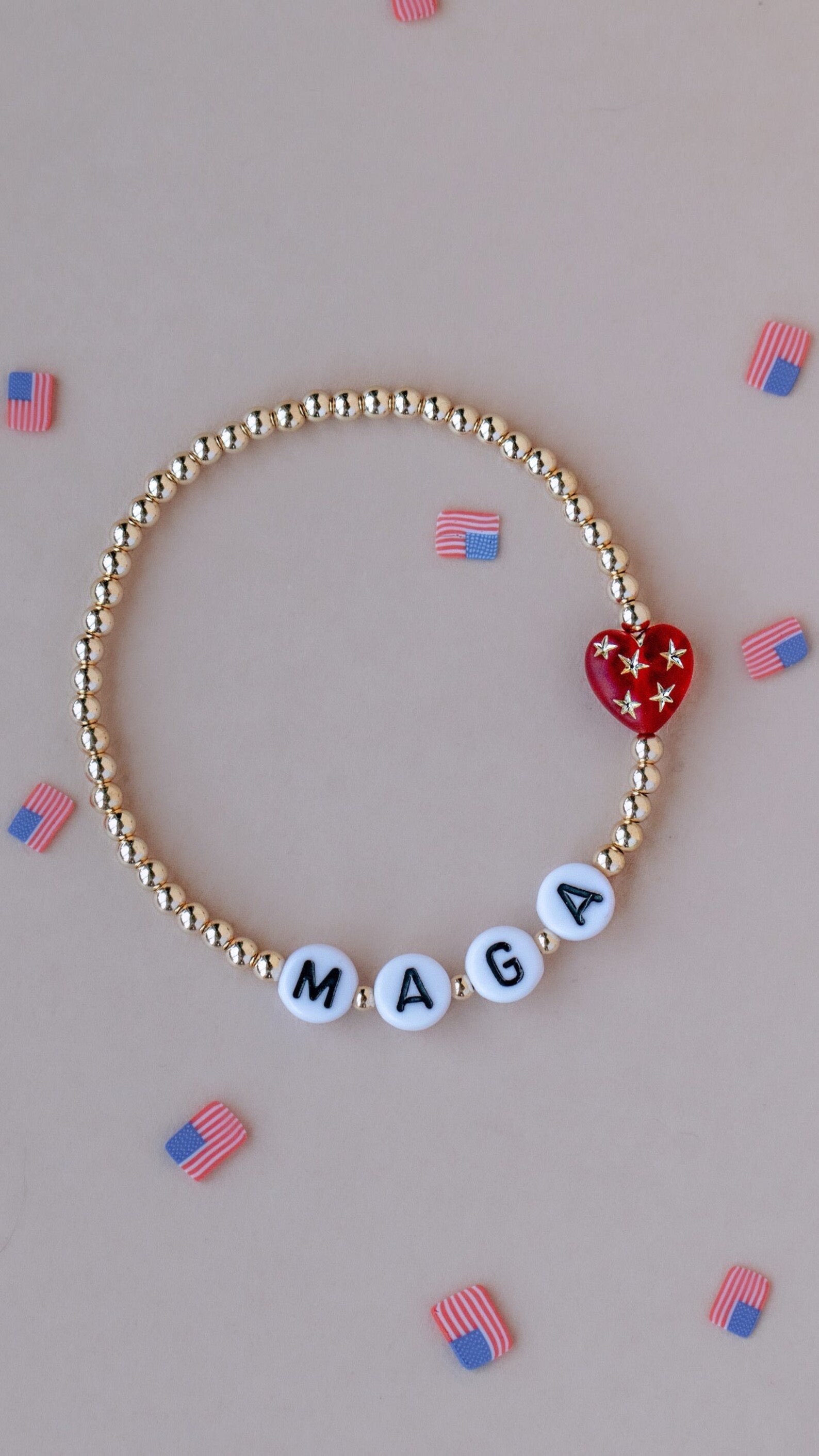 MAGA Bracelet | Make America Great Again | Gold Filled Jewelry ...