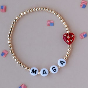 MAGA Bracelet | Make America Great Again | Gold Filled Jewelry ...
