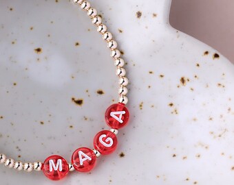 MAGA Bracelet | Make America Great Again | Gold Filled Jewelry ...