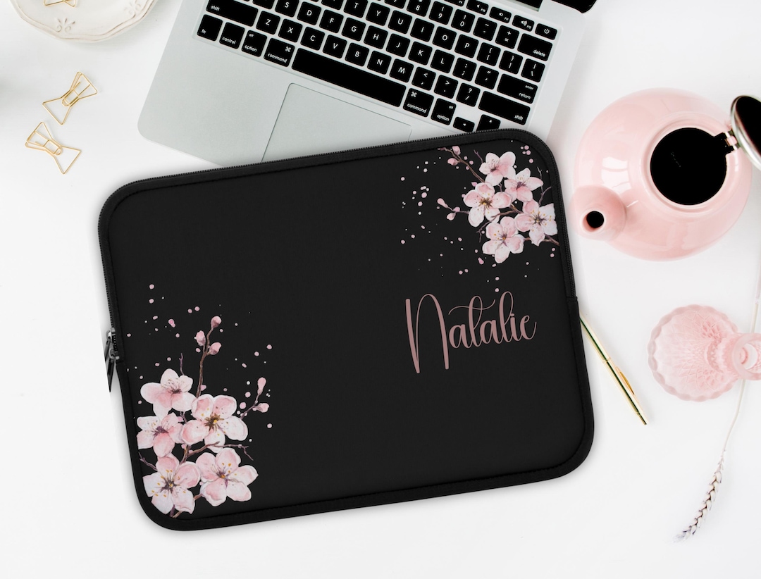 Personalized Cherry Blossom Tablet Case, Custom Trendy Name Tablet ...