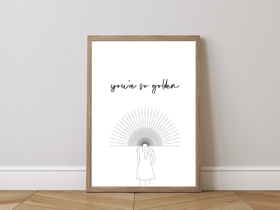 Harry Styles Golden Lyric Digital Printable Art - Printable Poster ...