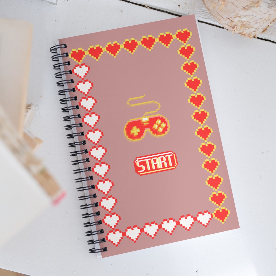 Pixel Art Gamer Canary Player Spiral Notebook - Etsy