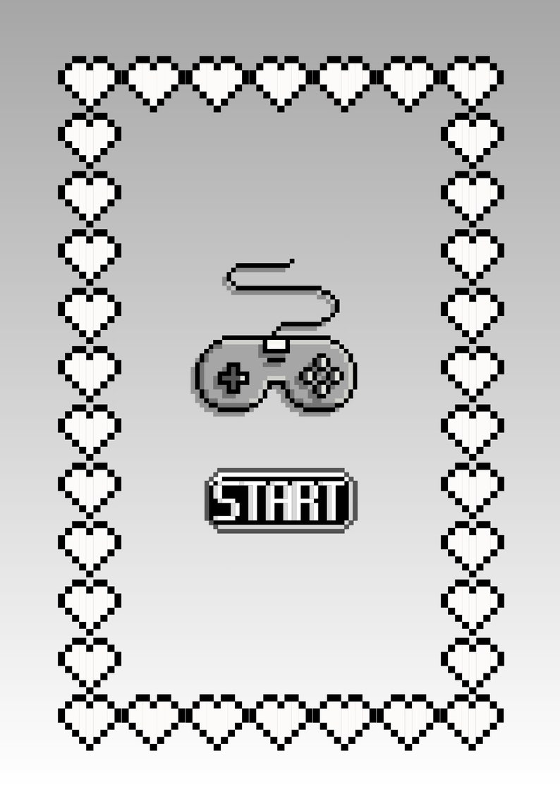 Printable Gamer Card, Greeting Card, Pixel Gaming Card, Digital ...