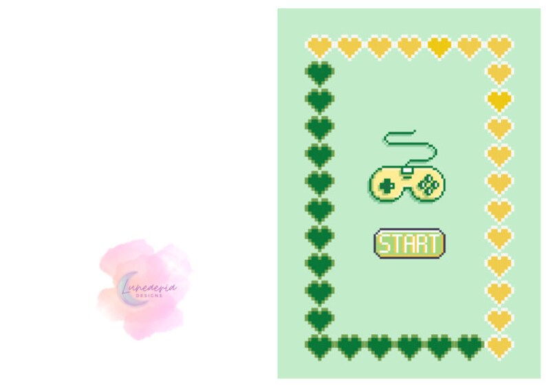 Printable Gamer Card, Greeting Card, Pixel Gaming Card, Digital ...