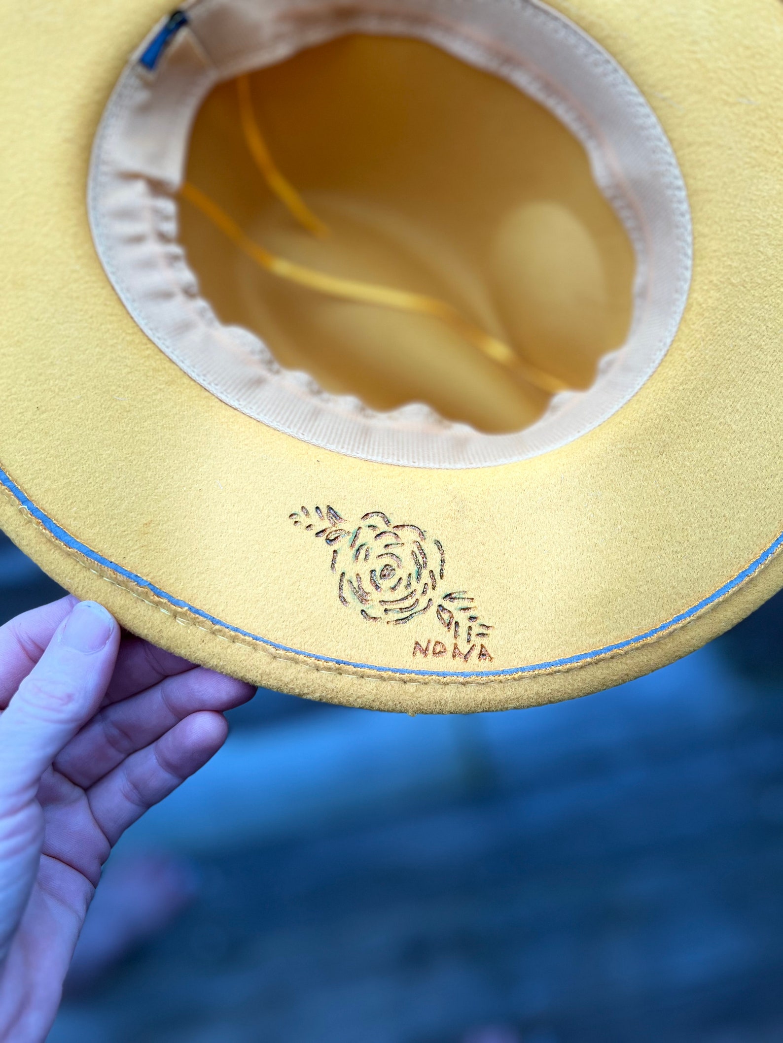 Custom to Order Unique Hand Burned Felt Hats by Nona - Etsy