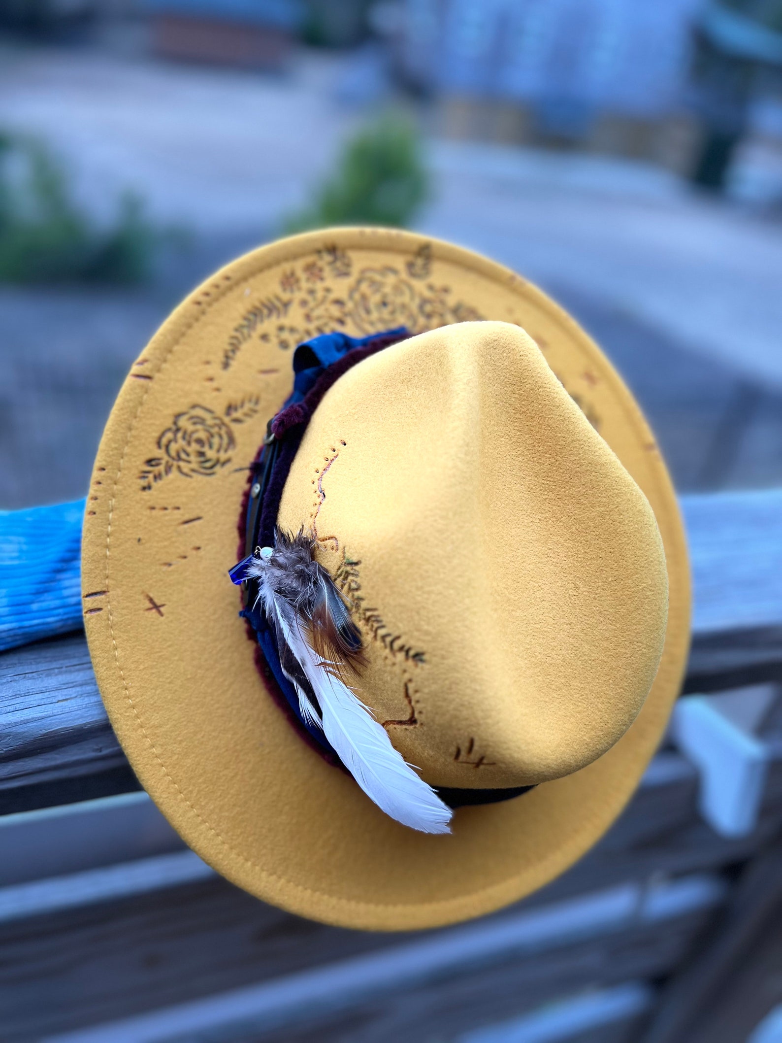 Custom to Order Unique Hand Burned Felt Hats by Nona - Etsy