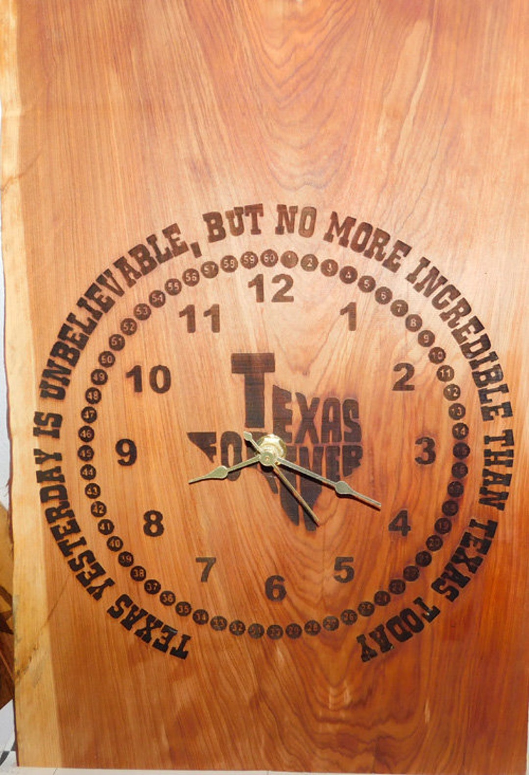 Texas Red Cedar Clocks - Etsy