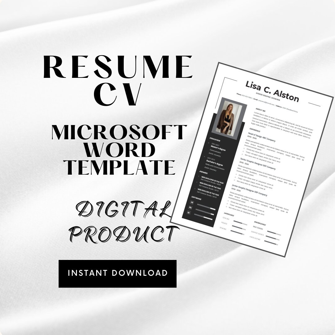 Modern Elegance: Executive Resume Template for Microsoft Word - Etsy