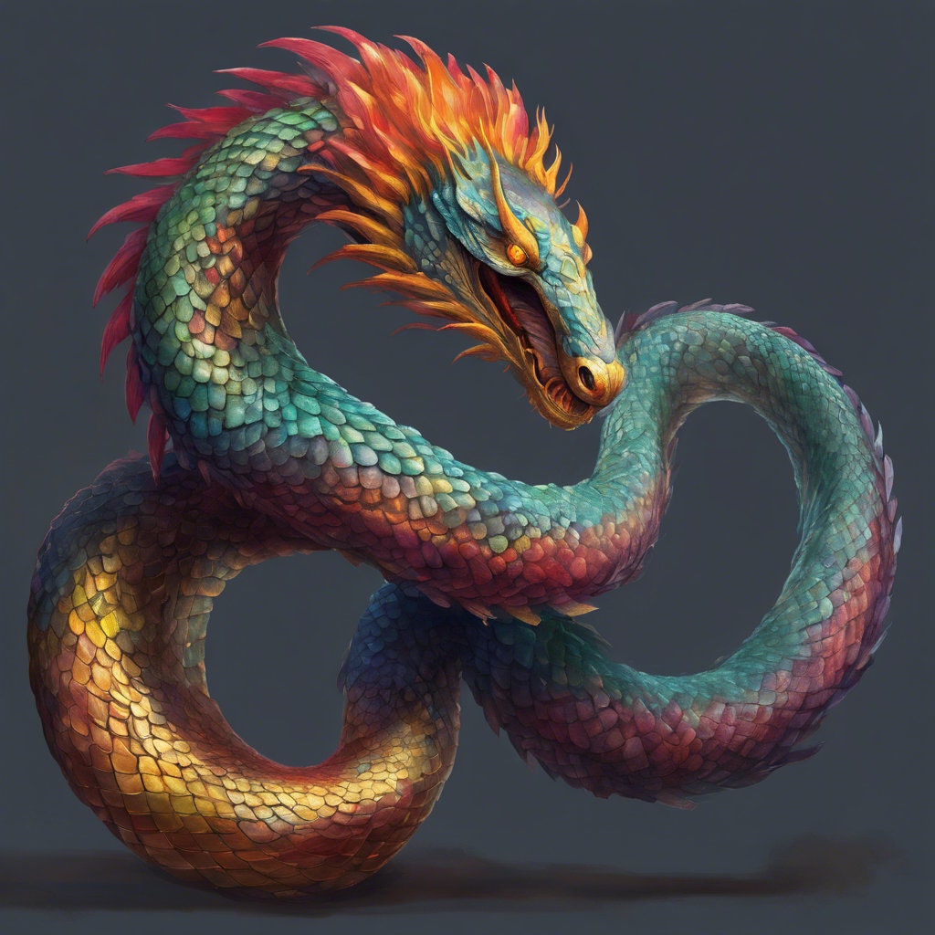 Chinese Dragon Male Spirit Companion - Etsy