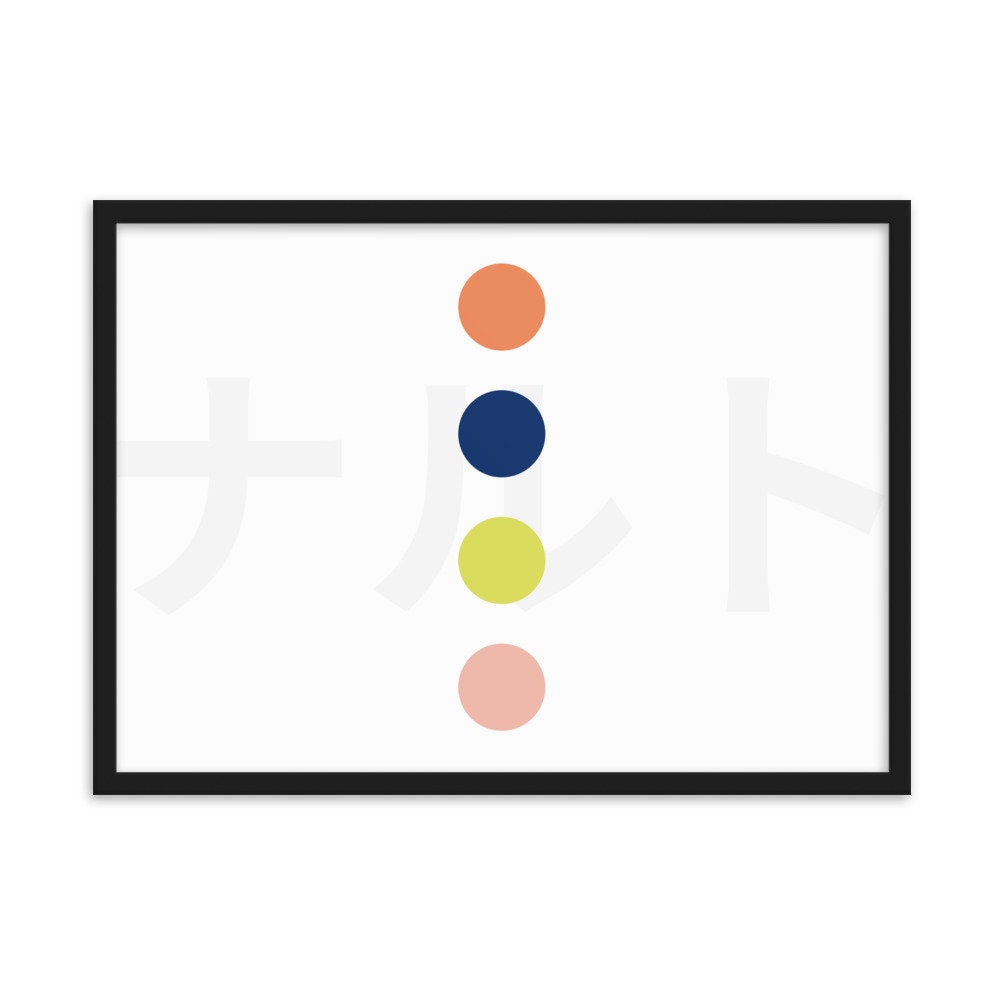 Naruto Color Palette Poster - Etsy