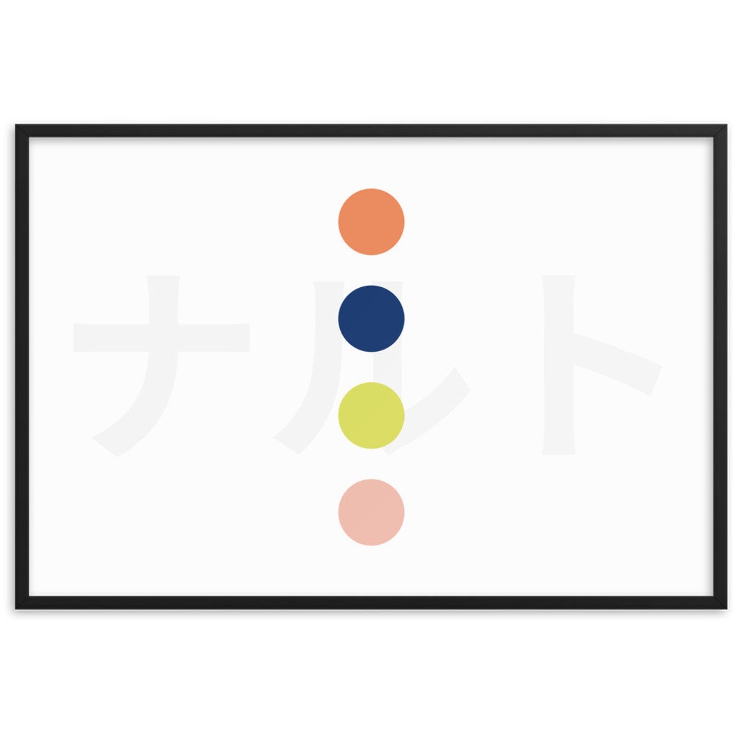 Naruto Color Palette Poster - Etsy