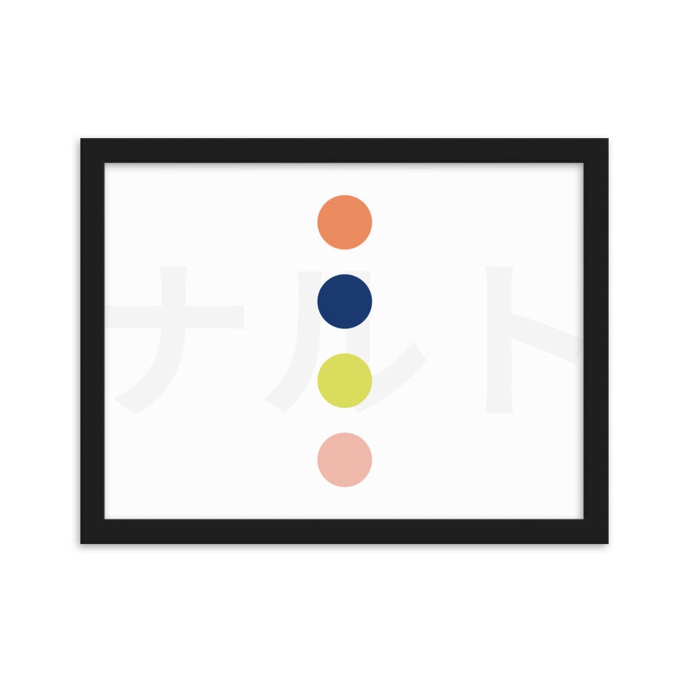 Naruto Color Palette Poster - Etsy