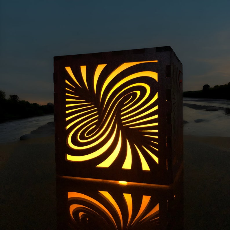Wooden Light Box - DIY Kit With LED Candle - Wooden Night Light - Etsy