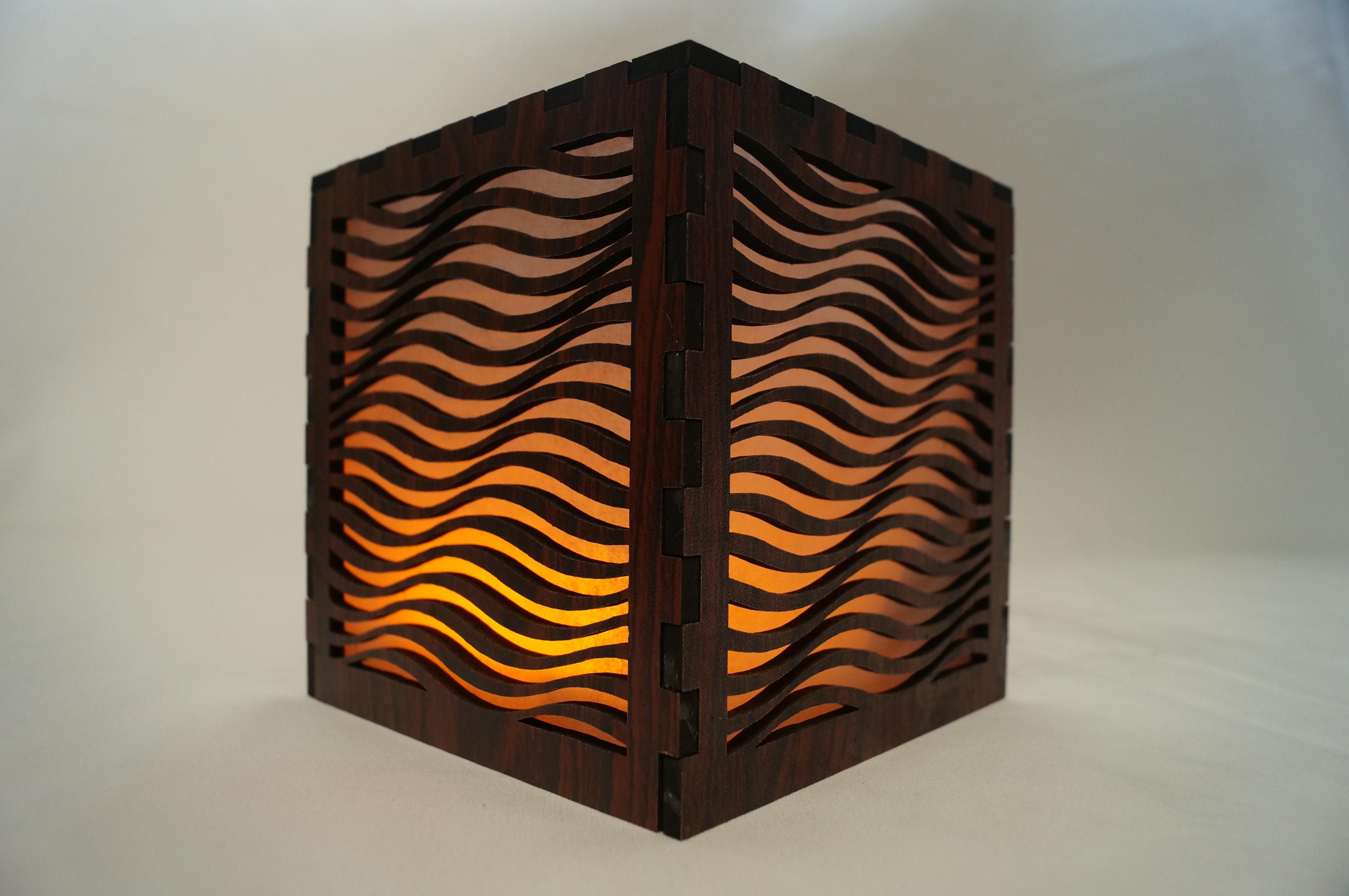 Wooden Light Boxes Combo of 3 - DIY Kit With LED Candle - Wooden Night ...