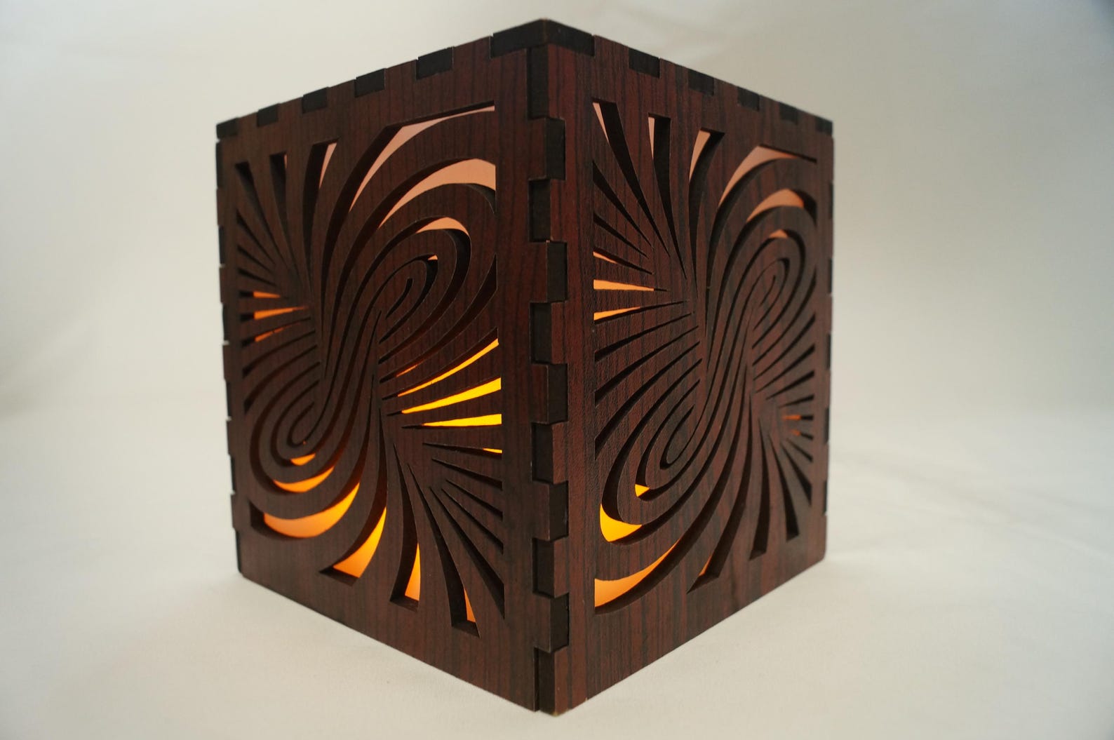 Wooden Light Box DIY Kit With LED Candle Wooden Night Light - Etsy