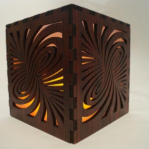 Wooden Light Box - DIY Kit With LED Candle - Wooden Night Light - Etsy