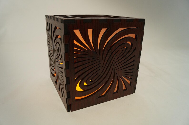 Wooden Light Box - DIY Kit With LED Candle - Wooden Night Light - Etsy