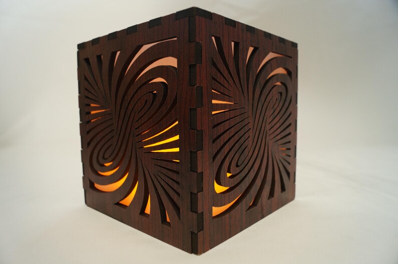 Wooden Light Boxes Combo of 3 - DIY Kit With LED Candle - Wooden Night ...