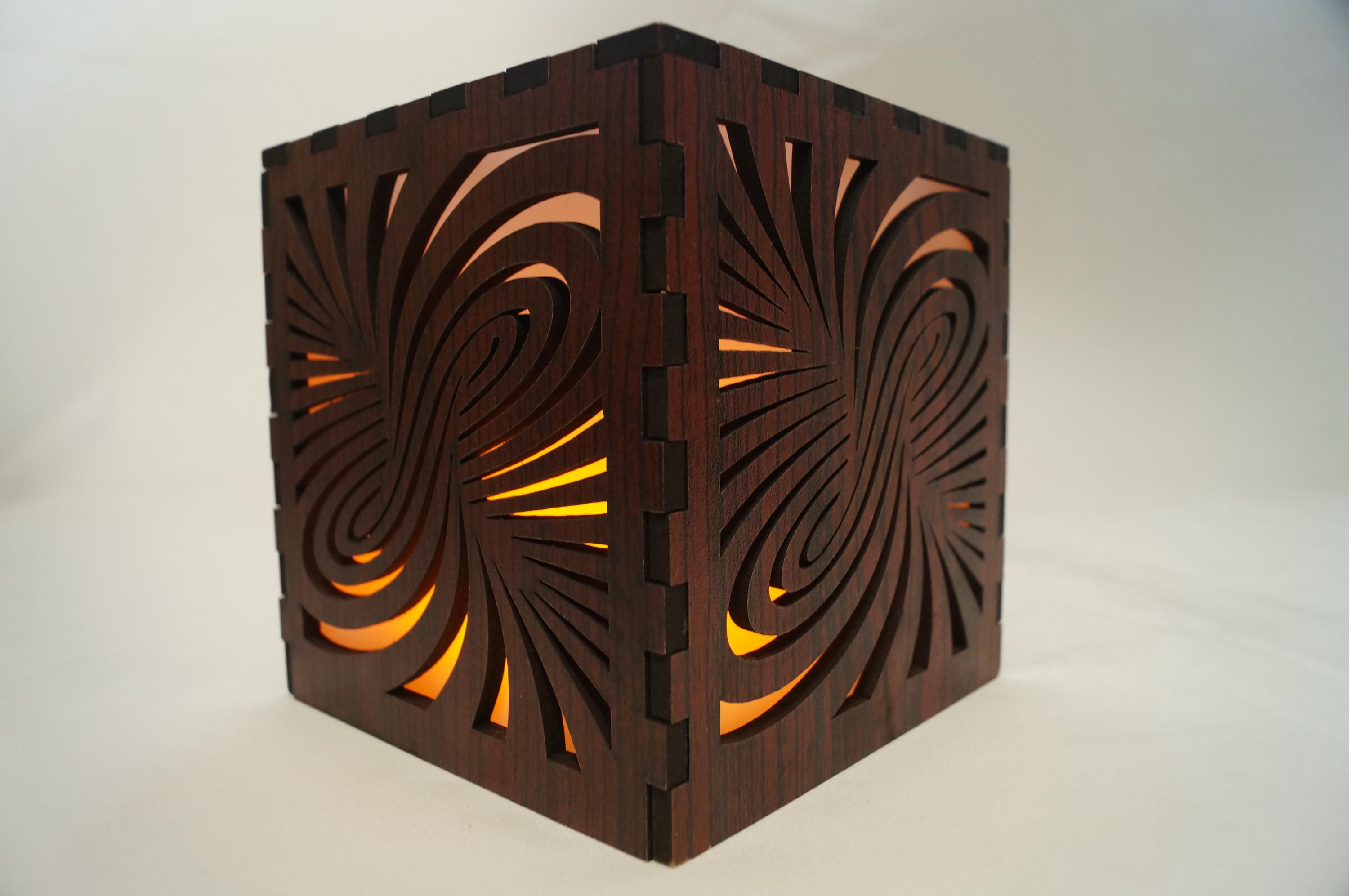 Wooden Light Boxes Combo of 3 - DIY Kit With LED Candle - Wooden Night ...