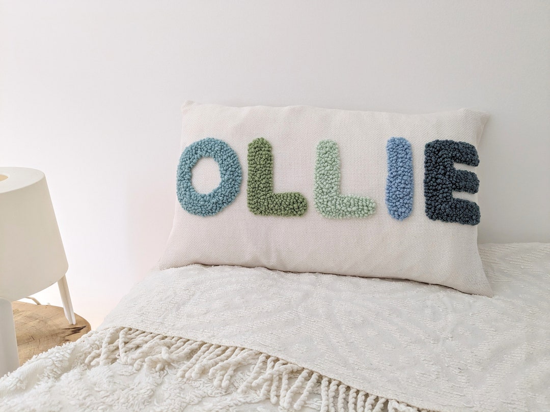Personalised BLOCK Text Cushion - Etsy