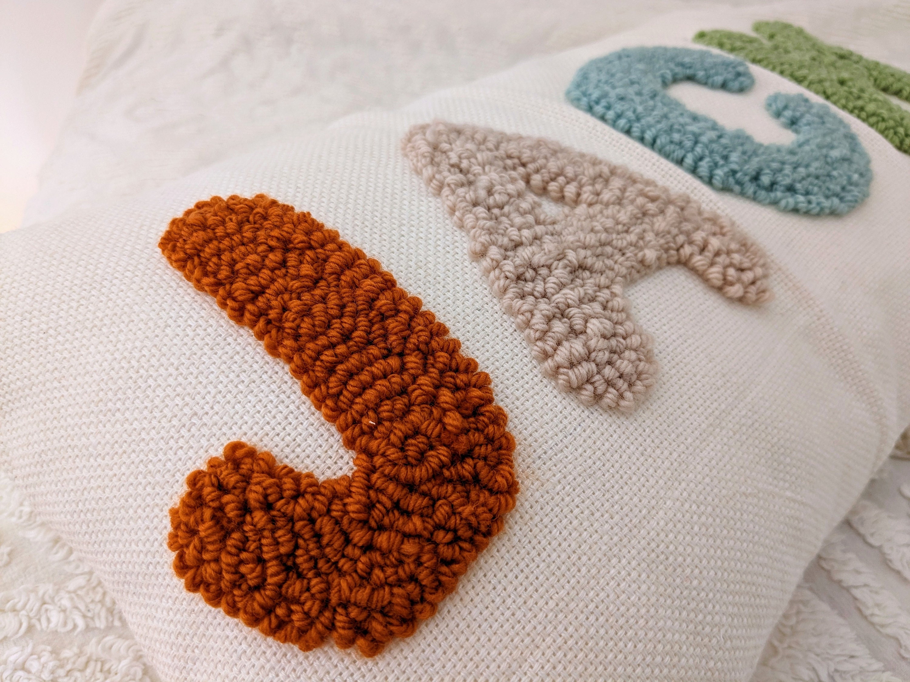 Personalised BLOCK Text Cushion - Etsy