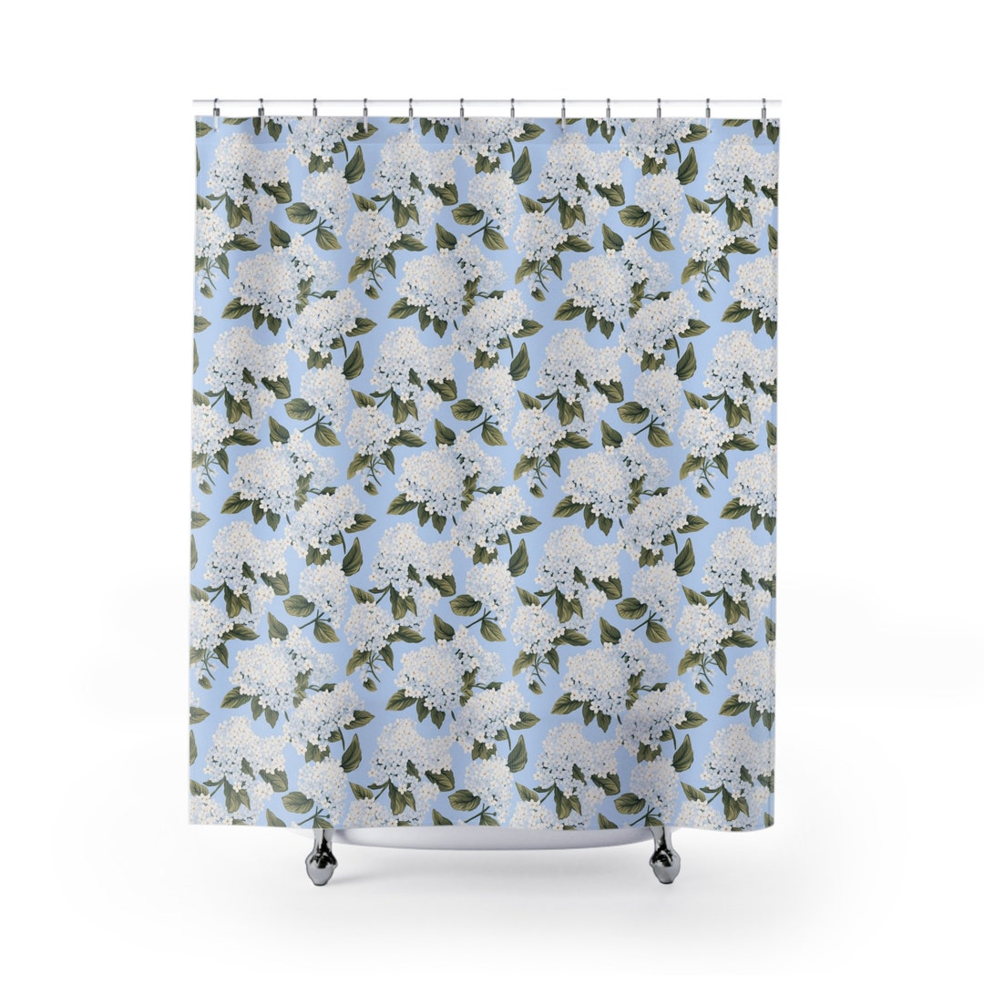 Hydrangea Shower Curtain, Hydrangea Bathroom Decor, Hydrangea Home ...