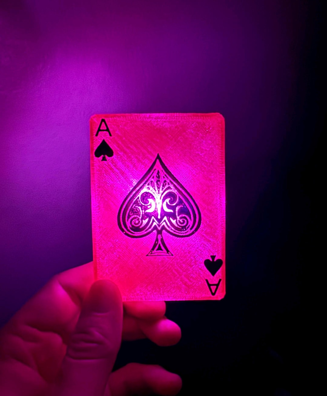 Gambit Light up Kinetic Energy Ace of Spades - Etsy