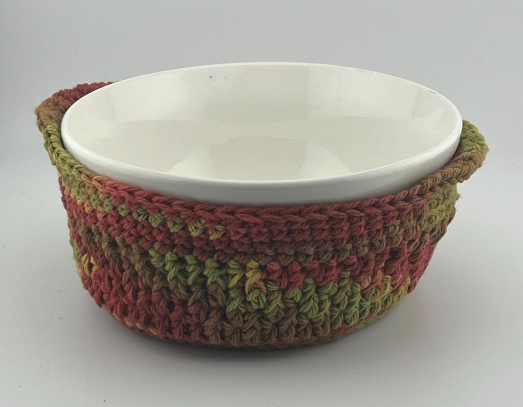 Crocheted Heat-resistant Bowl Cover, Soup Bowl Cozy, Bowl Heat ...