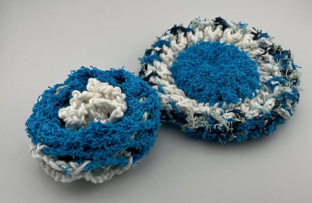 Handmade Cleaning Bundle: Heavy Duty Sponge & Crocheted Scrubby - Etsy