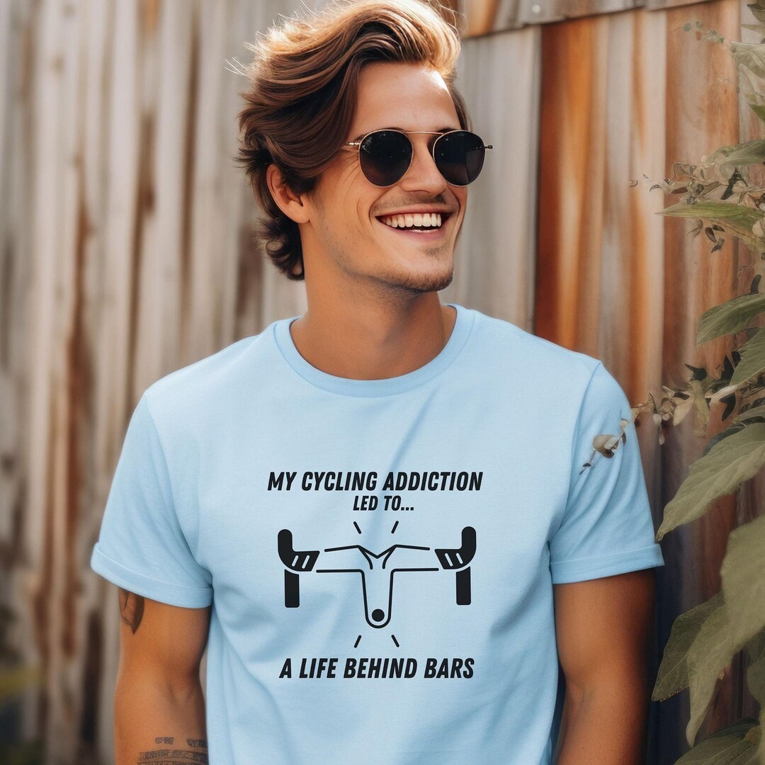 Cycling Addiction Unisex Jersey Short Sleeve Tee, Bike Racer ...