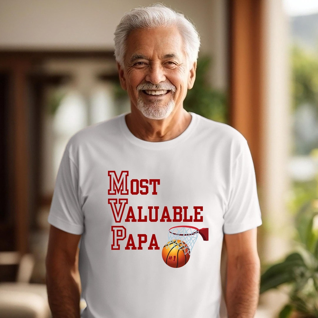 Basketball Most Valuable Papa Shirt or Gift for Father's Day or ...