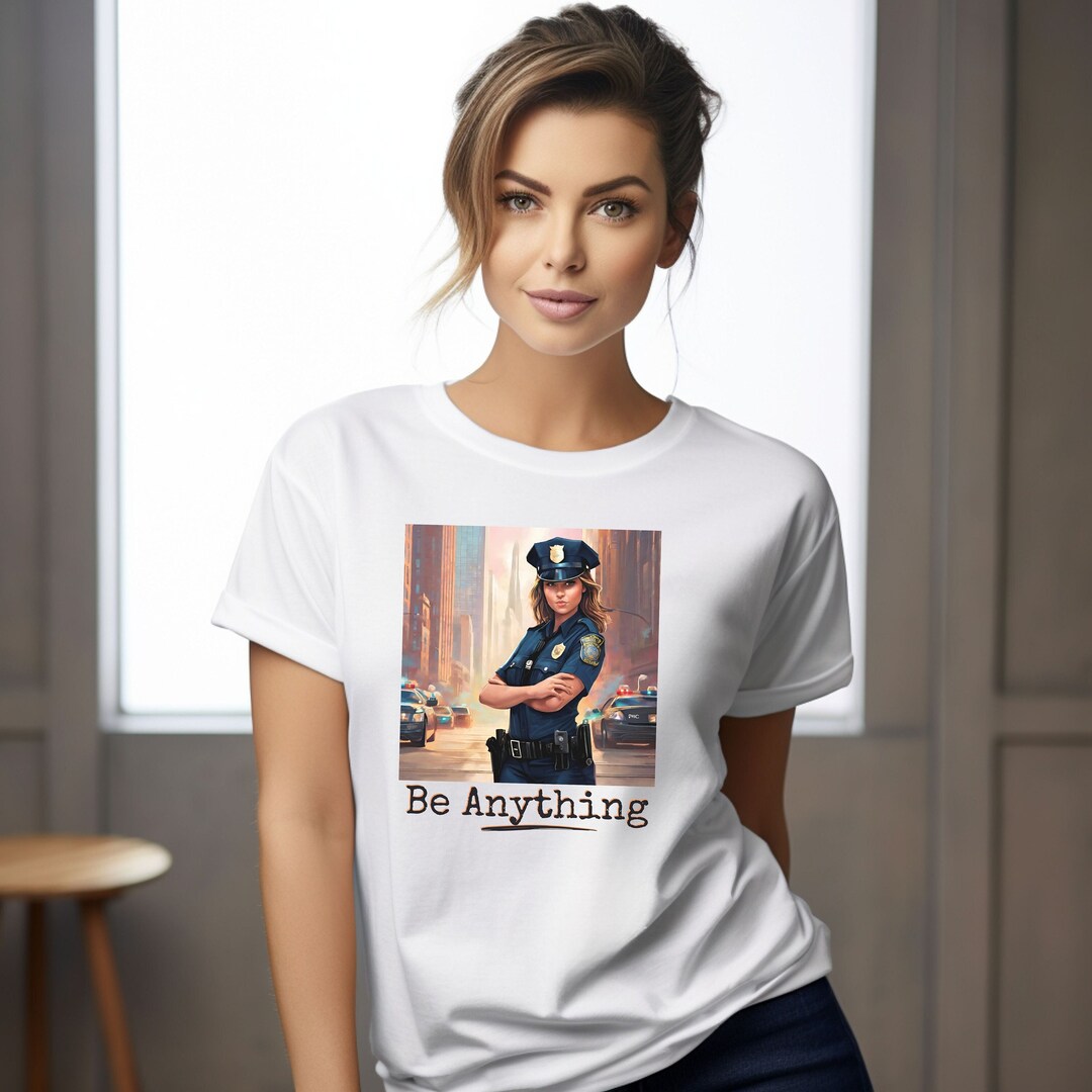 Empowering Woman Police Officer Tee, Law Enforcement T-shirt, First ...