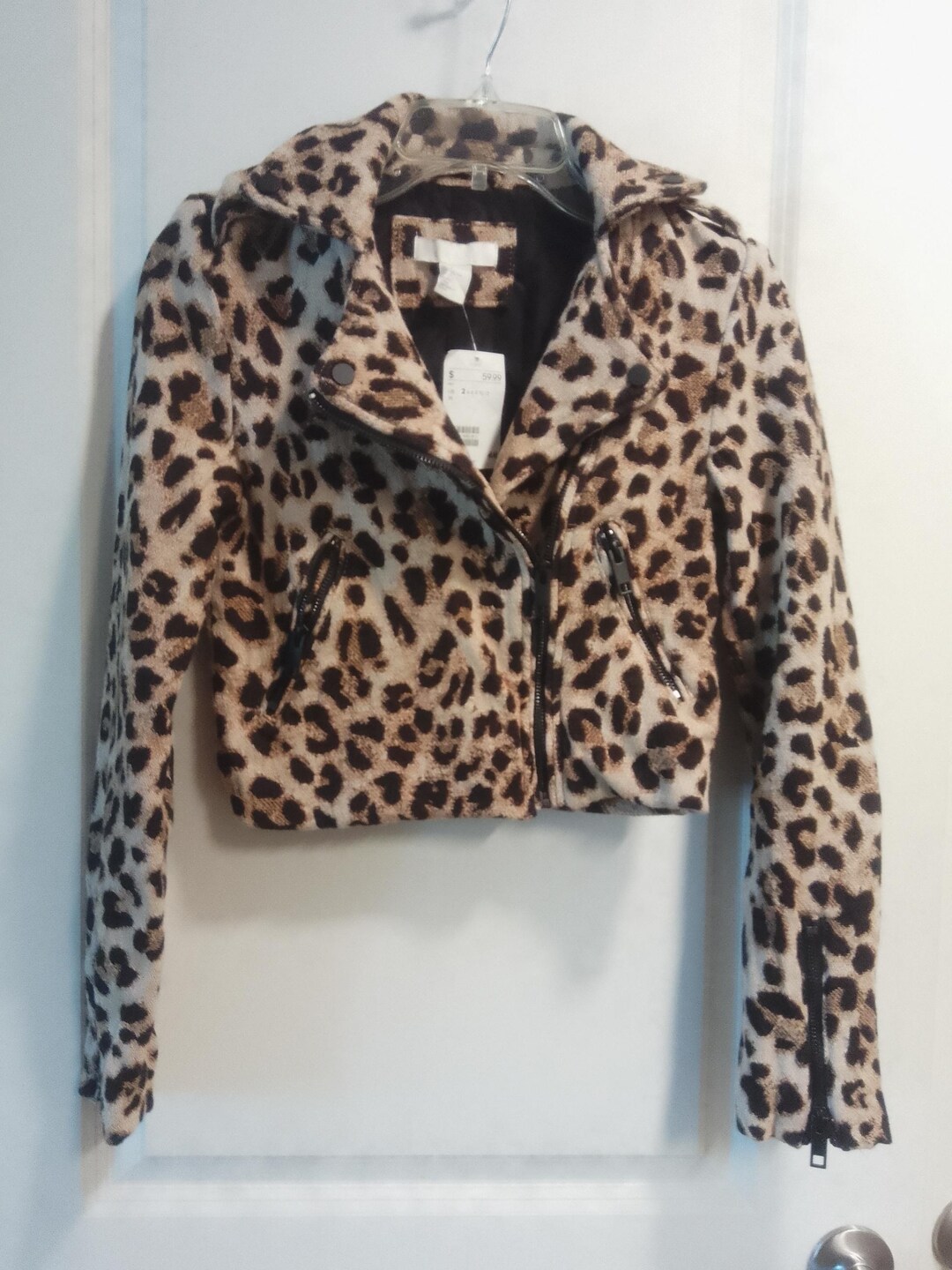 H&M Leopard Print Jacket - Etsy